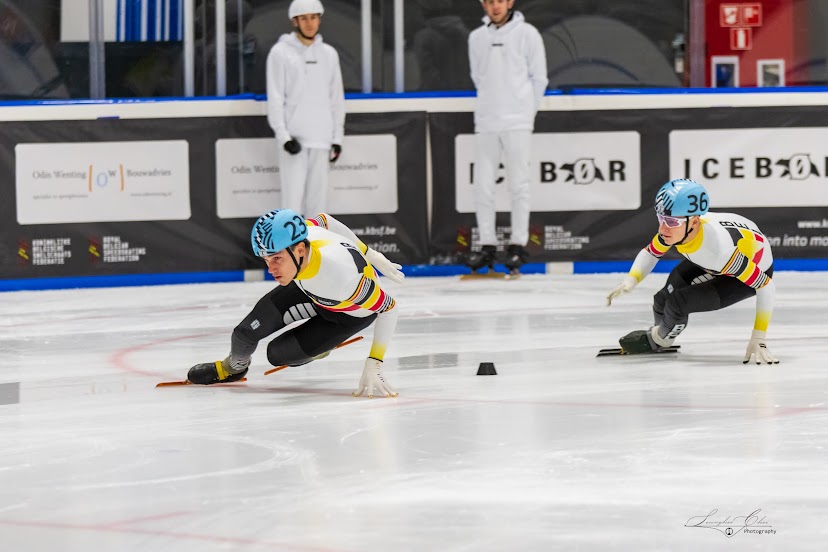 Belgische shorttrackers schitteren op het BK shorttrack in Deurne ...